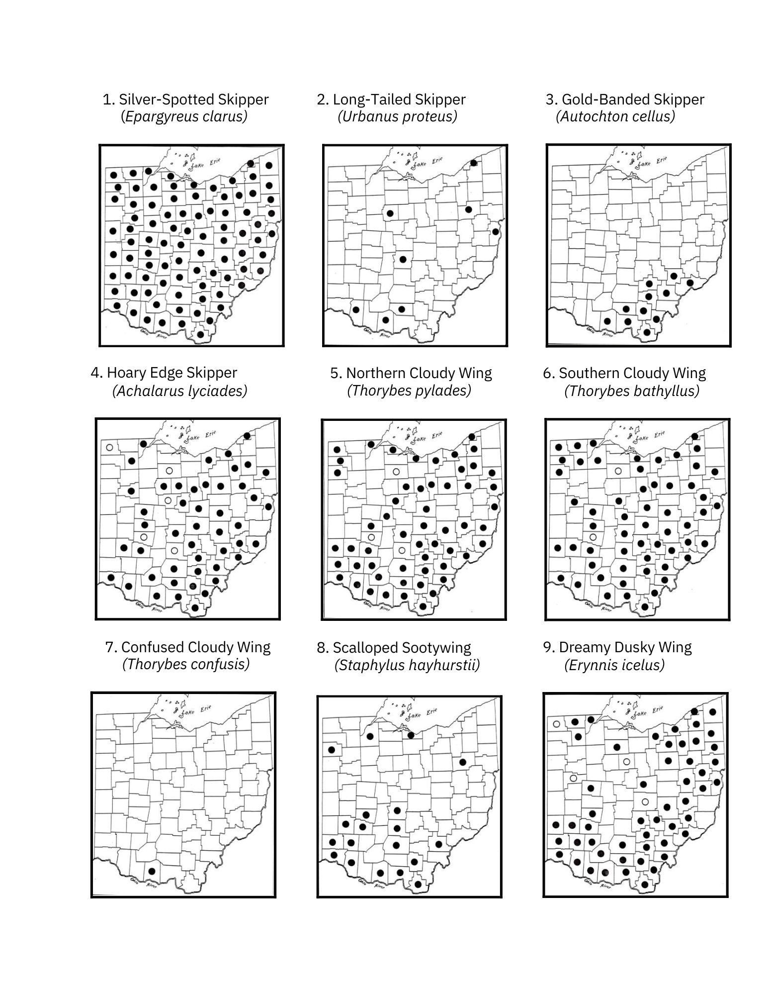 Dot Maps – Ohio Lepidopterists